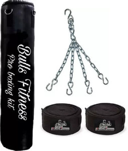 bulls fitness 2 Feet Unfilled Punching Bag + Hanging Chain +Boxing ...