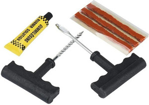 AnshAtoZ PUNCTURE REPAIR KIT TUBELESS TYRE WITH NOSE PLIER, RUBBER ...
