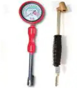 PRIDE Rod Gauge(200 PSI) With Air Pump Nozzle Inflatable Dual Head ...