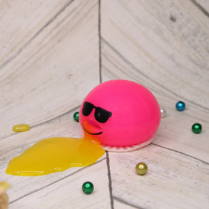 FULLY 1 pcs Puking Ball Non Sticky Stress Ball, Slime Prank Toy ...