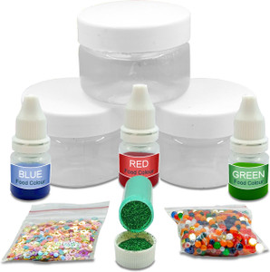 sneki (Pack 3 Clear Slime Kit) Toys slime putty clay kit set for girls ...