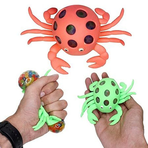 Kavin Squishy Crab Toy Sea Animal Shape Squeezy Crab Toy for kids (Set ...