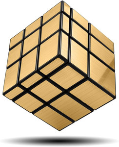 TOYRENTTO Mirror Cube 3x3 Gold Puzzle Smooth Turning Brain Teaser Toy ...
