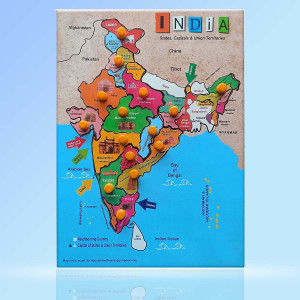 SAFESEED Indian Map /Board Game/Educational/Learning Game for Kids ...