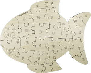 divine Monk Wooden Fish Puzzle for Kids - Wooden Fish Puzzle for Kids ...
