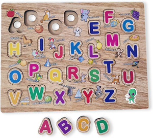 Btop Capital ABCD Wooden Board Puzzle for Kid - Capital ABCD Wooden ...