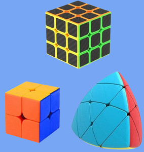 vworld 2x2,High Speed Triangle Pyraminx Stickerless Pyramid Cube and ...