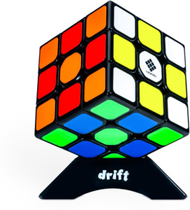 Cubelelo Drift 3x3 Cube Black with Cube Stand - Drift 3x3 Cube Black ...