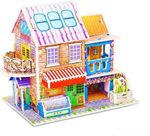 3D Puzzle Beautiful House for kids sheet of 4 - Beautiful House for ...