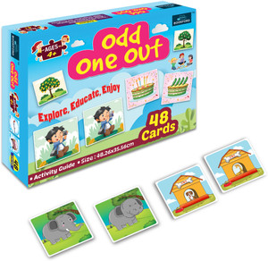 BOOKFORD Odd One Out Card Puzzle Game & Fun and Learning - Odd One Out ...