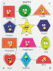 OOOM Wooden Shapes Puzzle for Kids-OMWSB006 - Wooden Shapes Puzzle for ...