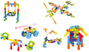 RutuFF Pipe Puzzle Building Pipe Blocks for Kids Building Construction ...