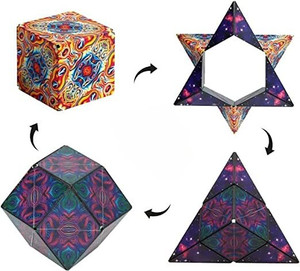 Skaleups Shape Shifting Cube -Extraordinary 3D Magic Puzzle - Shape ...
