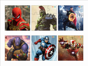 Todfod Wooden Jigsaw Puzzles Marvel Avengers Anime Cartoon Character ...