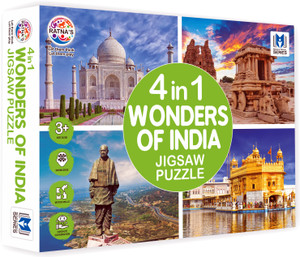 Ratnas Wonders of India jigsaw puzzle (396 Pieces) (1583) - Wonders of ...