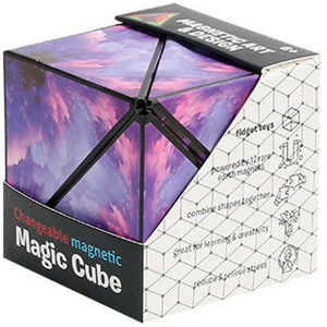 Magic cube 3D Magnetic Fidget Cube (Purple) for Kids & Adults, Blue ...
