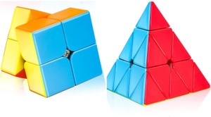 HASTiKA Cube Combo Set of 2x2 Pyraminx Pyramid Triangle High Speed ...