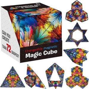 toypapa magnetic cube puzzle Shape Shifting box transforms to Over 70 ...
