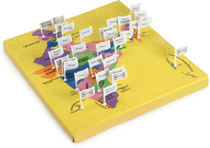 Crazeis India Map with States and Union Territories / Activity Foam ...
