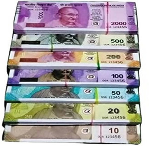 JSK Combo Pack of Playing Fake Indian Currency Notes for Fun 10 x 7 ...