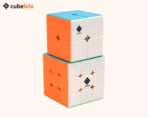 Cubelelo Drift 2x2 & 3x3 Cube Combo (Stickerless) Speedcube Highspeed ...