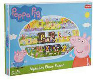 FUNSKOOL Peppa Pig Alphabet Floor Puzzle - Peppa Pig Alphabet Floor ...