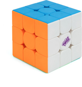 Cubelelo Twist 3x3 Stickerless Speedcube Magic Puzzle - Twist 3x3 ...