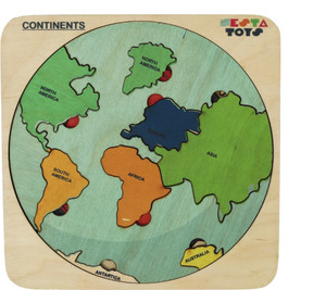NESTA TOYS World Map with Continents & Earth Core - World Map with ...