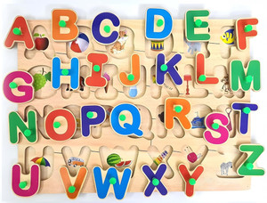 FTAFAT MDF Educational learning A To Z English Alphabets ABCD Toys ...