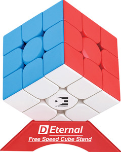 D ETERNAL Cube 3x3 High Speed Stickerless Magic Cubes Puzzle Game Toy ...