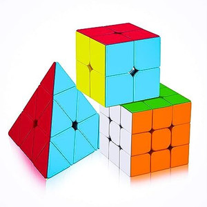 hda group Cube Combo Set of 2X2 3x3 and Pyramid Pyraminx Triangle ...