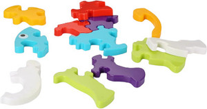 golden rose Elephant Shape Puzzle Building Blocks Non Toxic Block LC02 ...