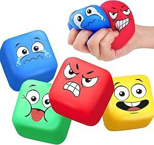 Reyhan Wooden Emoji Face Cube Matching Block Puzzle Game for Kids | 16 ...