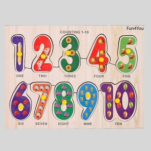 MANTICORE Wooden Numbers Counting Montessori Educational Pre-School ...