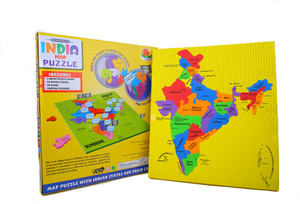 PlayKith India Map Puzzle with All States and Union Territories - India ...