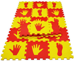 Muren Hopscotch Interlock Puzzles Foam Mat for Kids, Interlocking Hand ...