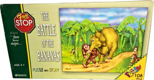 FUN STOP THE BATTLE OF BANANAS-PUZZLE WITH STORY-108 PCS - THE BATTLE ...