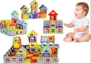 GREEN WAY Building Blocks for Kids House Building Blocks with Windows ...