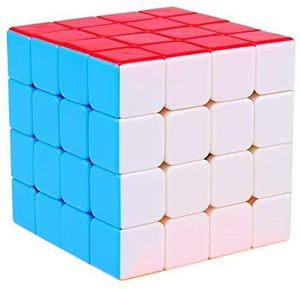 Jeevan jyoti agency 4 by 4 Rubik Cube Stickerless Square Cube Puzzle ...