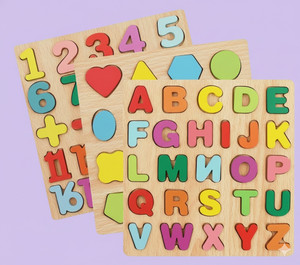 kanthee ABCD Wooden Puzzle Learning Educational Game Board For Kids A15 ...