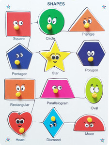 ROBOTO Wooden Shapes Puzzle Board for Kids (Pack of 1 Pc) - Wooden ...