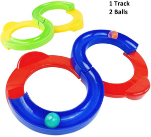 Enorme 8 Shape Infinite Loop Interaction Track Toy with 2 Bouncing Ball ...