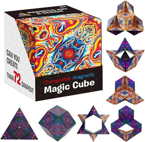 BS MART Magnetic Cube 3D Puzzle Shape Shifting Box Infinity Cubes ...