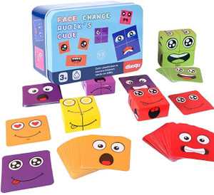 Little Mind Wooden Face Cube Change Emoji Expressions Matching Game ...