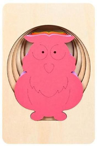 Monty Maestro 5 Layer or Sequence Puzzle Wooden - OWL - 5 Layer or ...