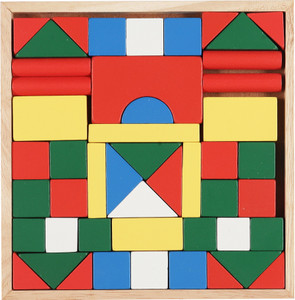 Zentric Wooden colour blocks for kids 64 blocks toys with montessori ...