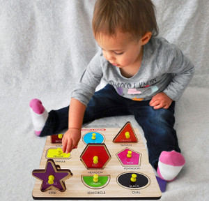 SHALAFI Geometric Shape Matching Puzzle Board Sorting Game Blocks Shape ...