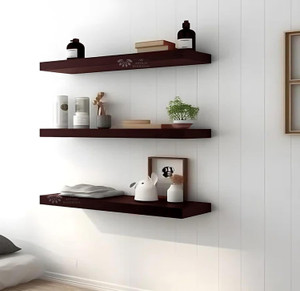 Antico Woodenia 20 inch Engineered Floating Wall Shelf| Wall Mount ...