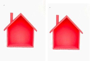 Star Handicrafts Wall Shelf Hut Shape Shelves Lodge House Shape Shelf ...