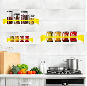 M GHANDICRAFTS Wall Shelf Masala Rack, Kitchen Rack Wall Mounted ...